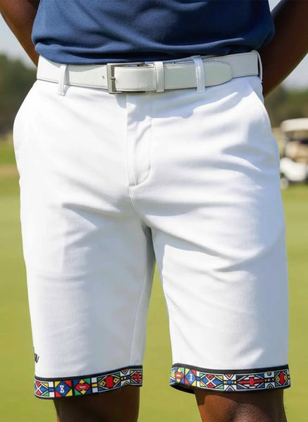Mens Golf Shorts - Ndebele Crisp – Rika Golfer